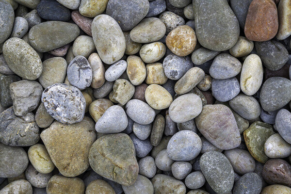 Pebbles on a beach collection by Leighton Collins