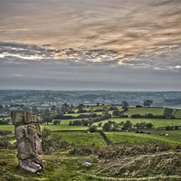 The Alport Stone at Alport Heights Derbyshire Canvas print by Scott Simpson