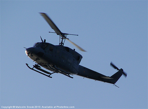 Huey Military Helicopter Fine Art Pictures in Colour by Malcolm Snook ...